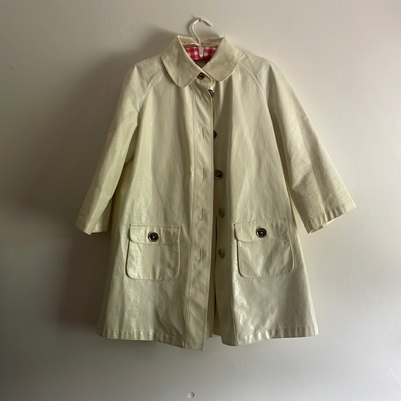 Michael Kors | Jackets & Coats | Michael Kors Cream Raincoat With Big ...